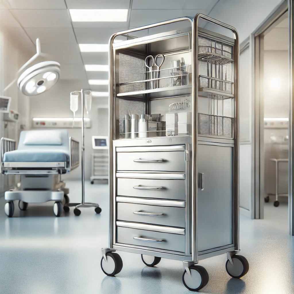 Steel Trolley - 4 types of steel trolleys for use by doctors and ...